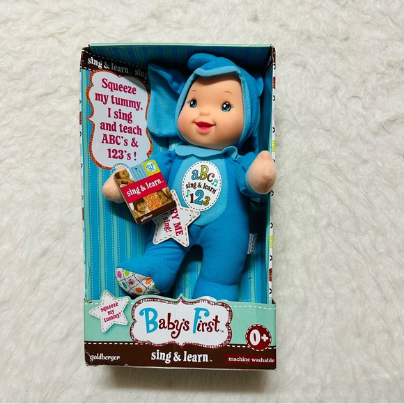 Toys | Babys First Sing Learn Doll Blue | Poshmark